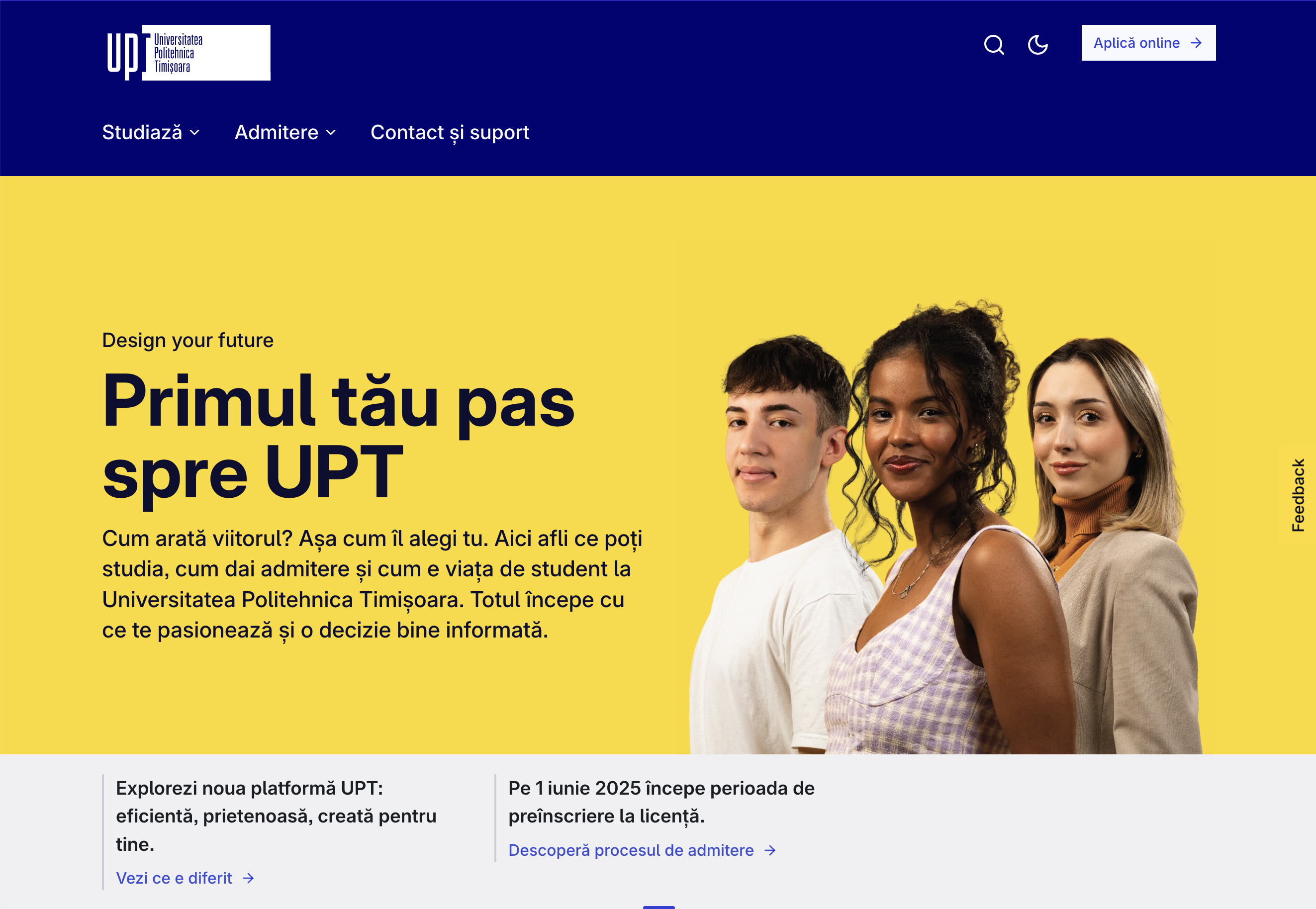 Contact și suport – Universitatea Politehnica Timișoara